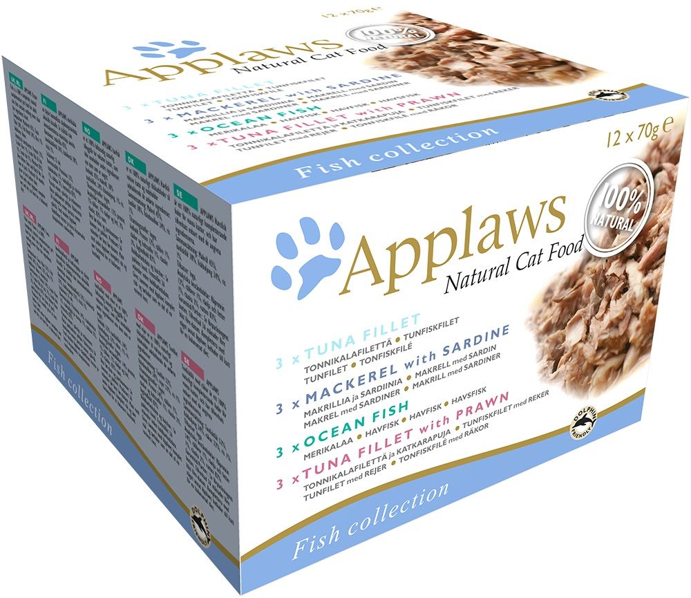 Applaws Cat Fish Collection 12 x 70g Tins - Zooandpet Pet Shop UAE