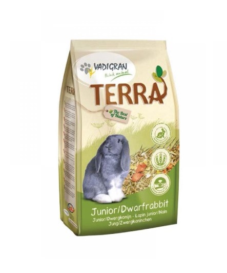 TERRA Junior & Dwarf Rabbit 1 Kg - Zooandpet Pet Shop