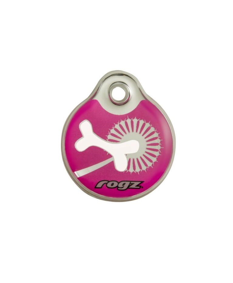 Rogz Pink Bone ID Tag - Zooandpet Pet Shop UAE