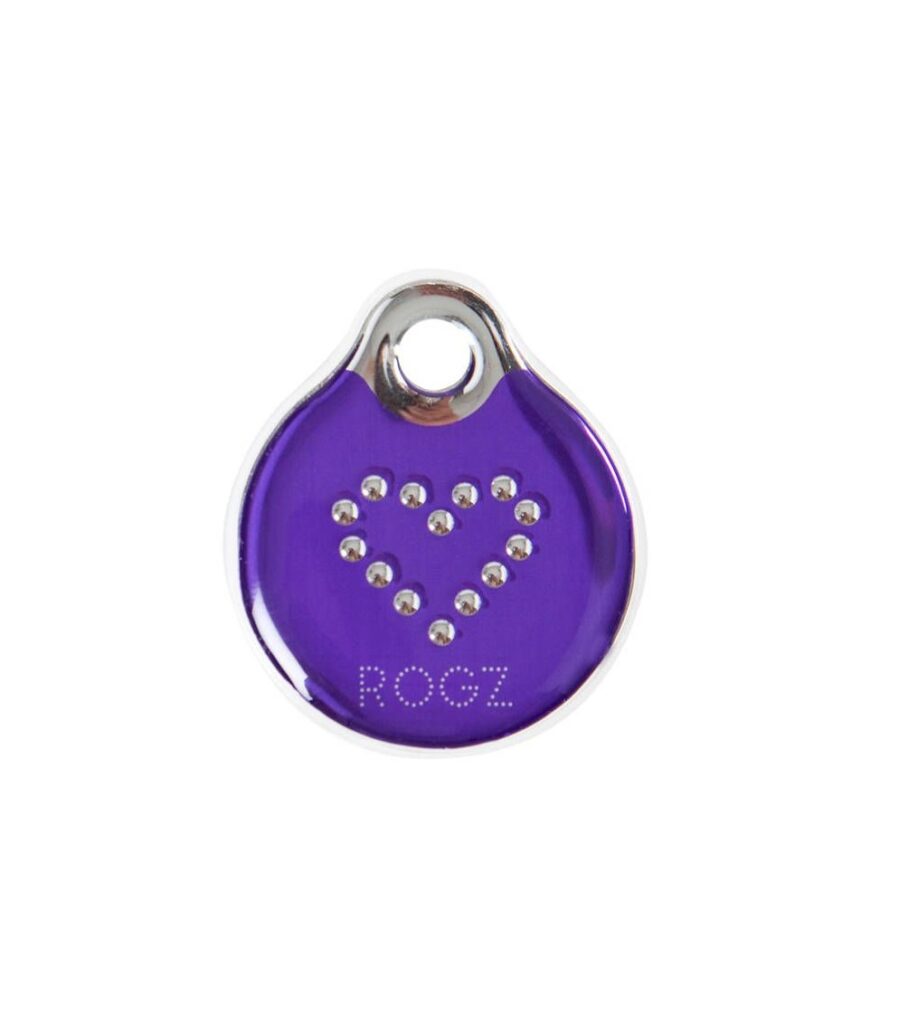 Rogz Purple Chrome ID Tag - Zooandpet Pet Shop UAE